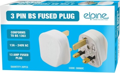 SET OF 10 SHAVER ADAPTOR 2 PIN SOCKET PLUG FUSE TOOTHBRUSH BATH SHAVING ...