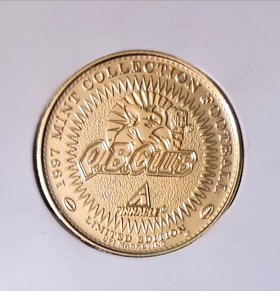 1997 Pinnacle Mint Collection Steve YoungBrass Coin San Francisco 49ERS ...