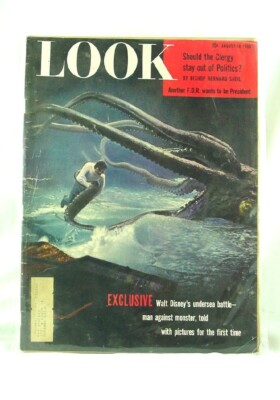 Look August 10, 1954 Walt Disney's Underwater Battle Man against ...