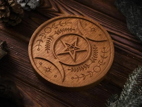 Wicca Board, Witchcraft Board, Altar stand, board , Pagan Altar Decor ...