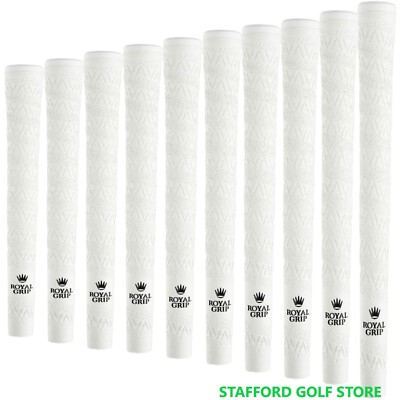 Royal Grip V Sand Wrap Golf Grips Standard White Choose Quantity .600 ...