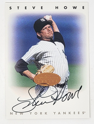 1996 Leaf Signature Series Steve Howe Bronze Autograph Baseball Card ...