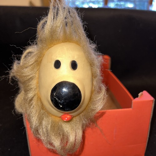 Early 1970s Pedigree The Magic Roundabout Dougal plush figure with hard ...