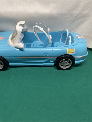 Vintage Barbie Mustang 1996 Convertible Blue Car White Top Mattel | eBay