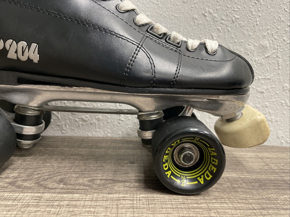 Vtg Labeda SP204 Roller Speed Skates Sz 7 Leather Quad Cruiser Pacer ...