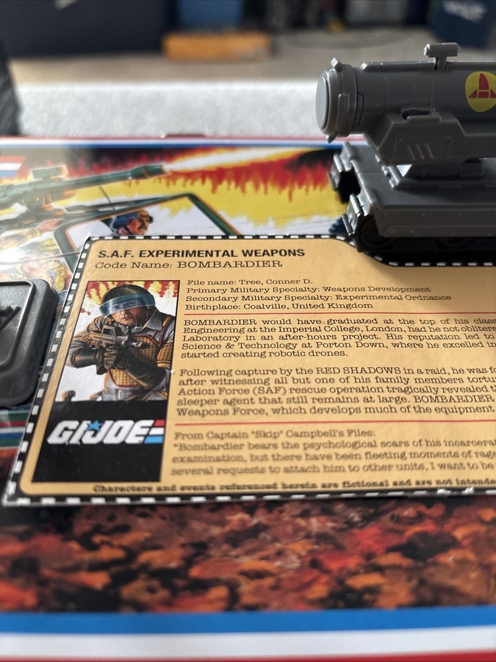 GI Joe FSS 2-09 BOMBARDIER Collectors Club exclusive | eBay