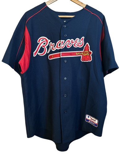 Majestic Authentic Collection Atlanta Braves Stitched Jersey Mens Size ...
