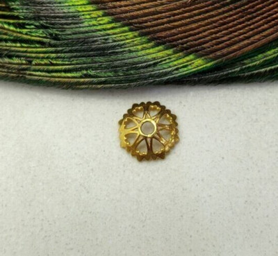 Wholesale 18K Solid Yellow Gold Spacers Bead Caps DIY Jewelry Making ...