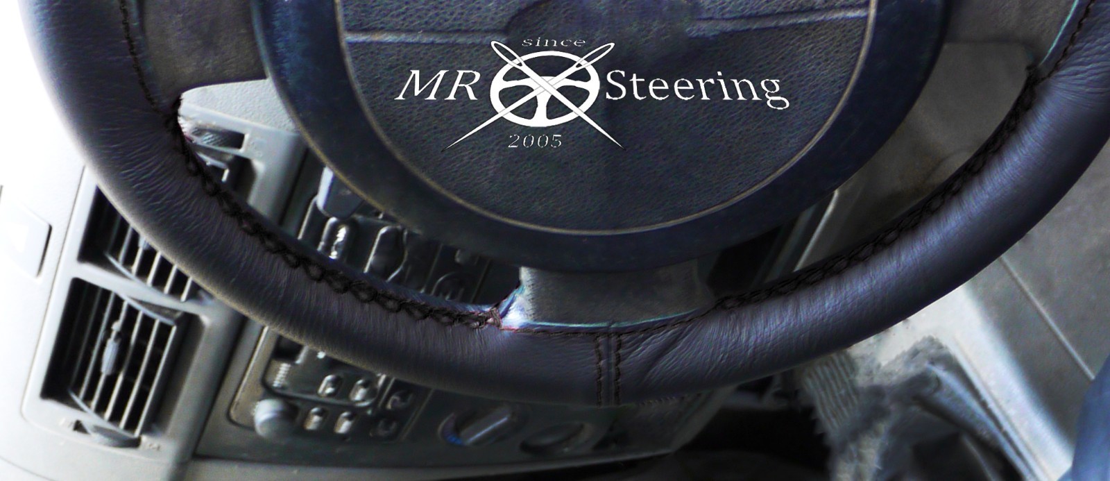 Pour Ford Ranger MK2 2006-2010 Noir Housse Volant Cuir Double Point | eBay