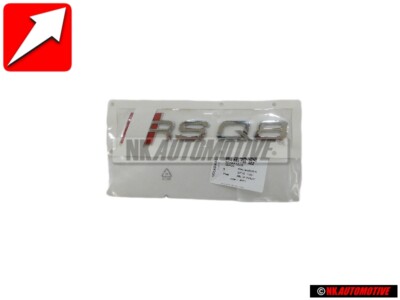 Original Audi RSQ8 Rear Boot Badge Emblem Chrome Red - 4M8853740 2ZZ | eBay