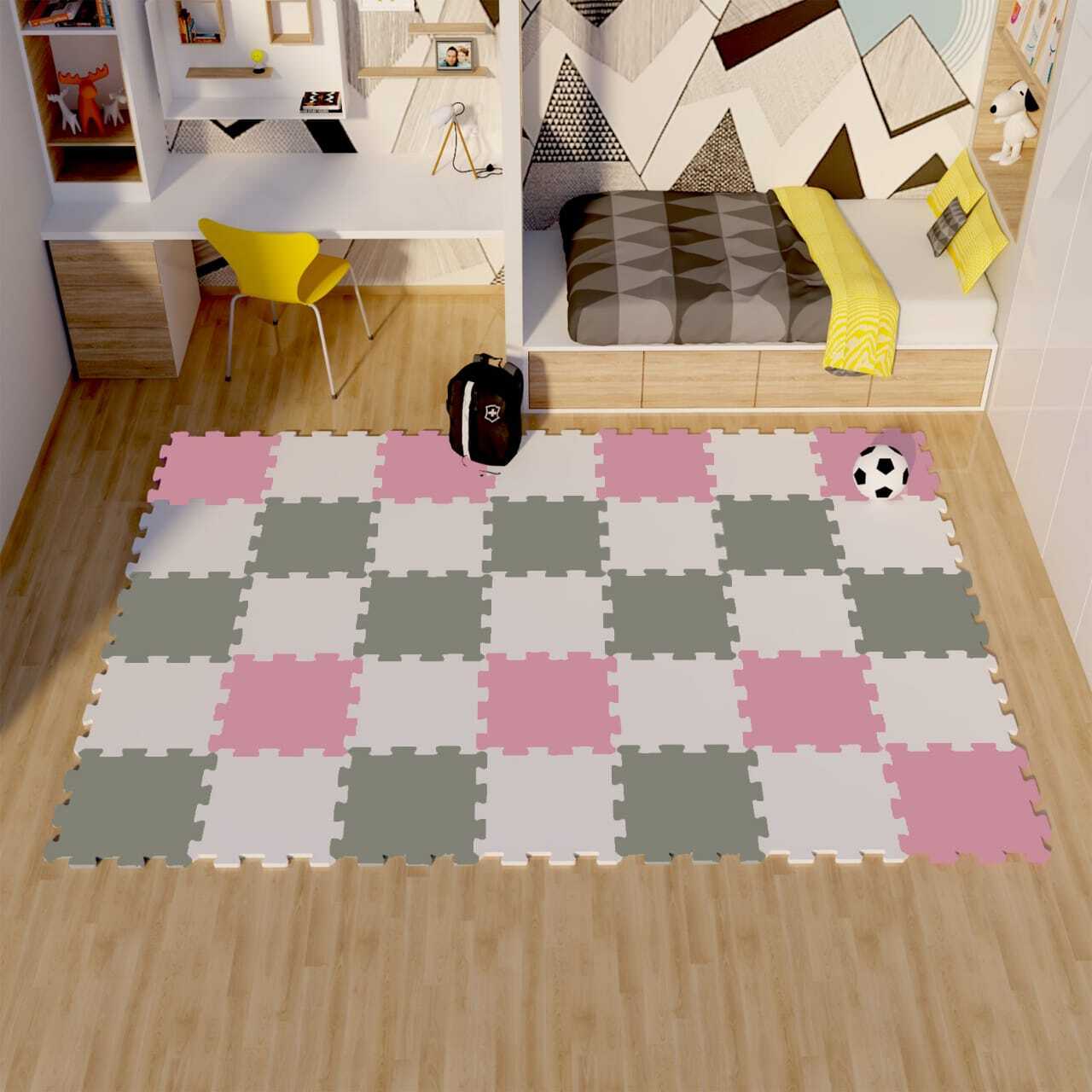 Interlocking Soft foam Play Mats For Children Baby Play Room Garden ...