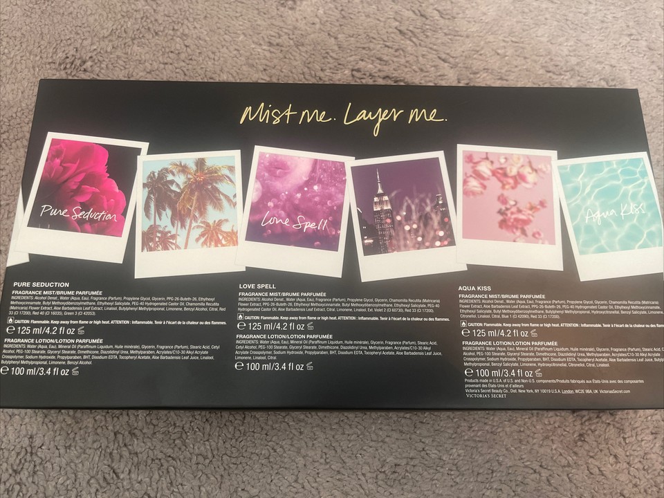 VICTORIA'S SECRET PURE SEDUCTION LOVE SPELL AQUA KISS BODY LOTION ...