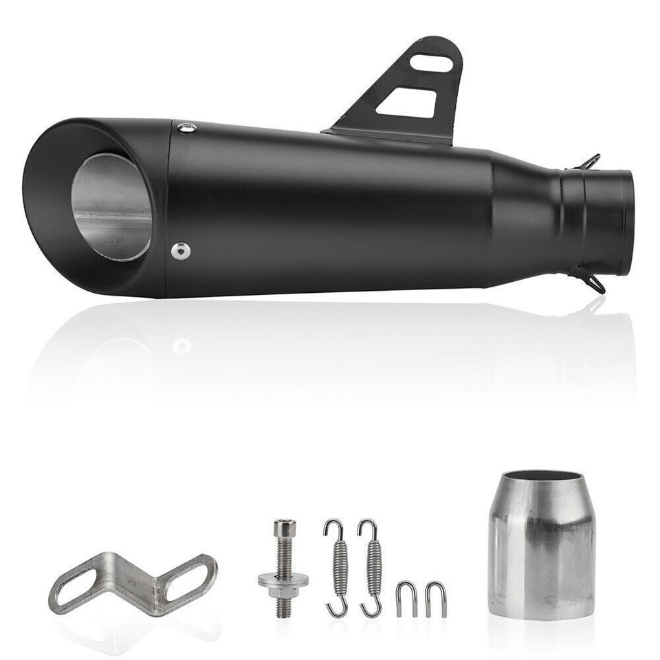 Racing Universal Motorcycles 38-51mm Slip On Exhaust Muffler Tail Pipe ...
