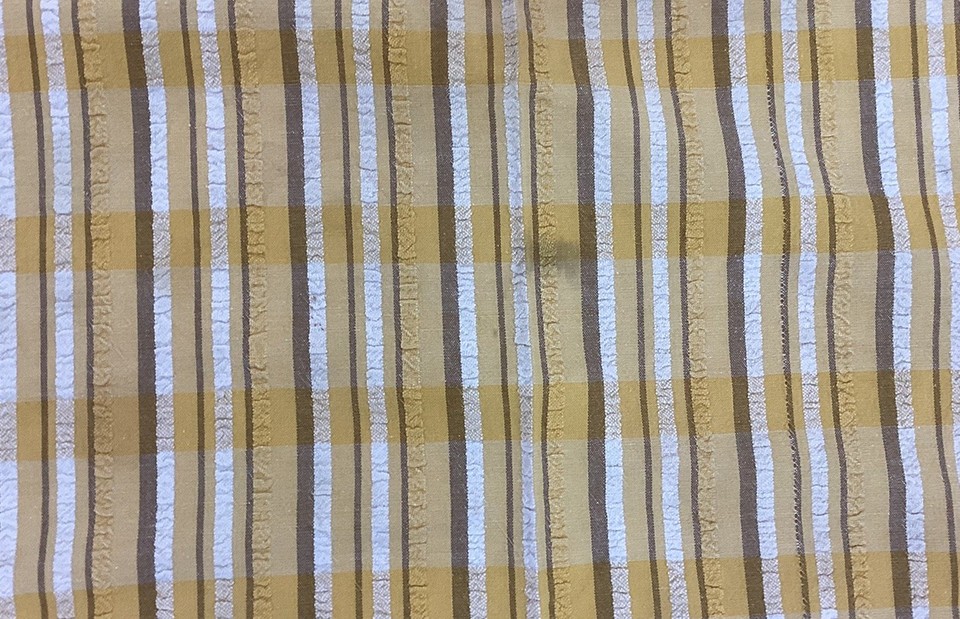 Small Square Vintage Retro Cotton Seersucker Tablecloth 32” X 32 ...