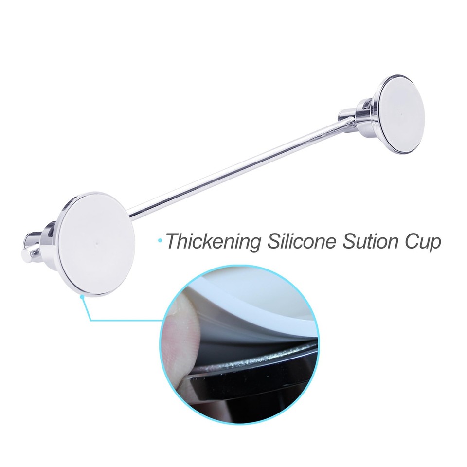 Suction Cup Extendable 17-29" Stainless Steel Towel Bar (Chrome Plating ...