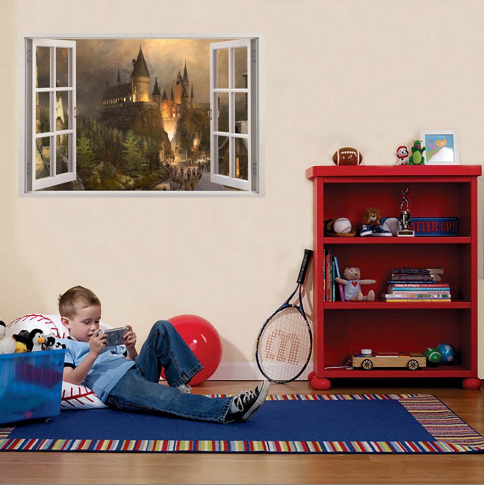 Harry Potter Hogwarts Castle 3D Window Wall Sticker Decal H322 | eBay