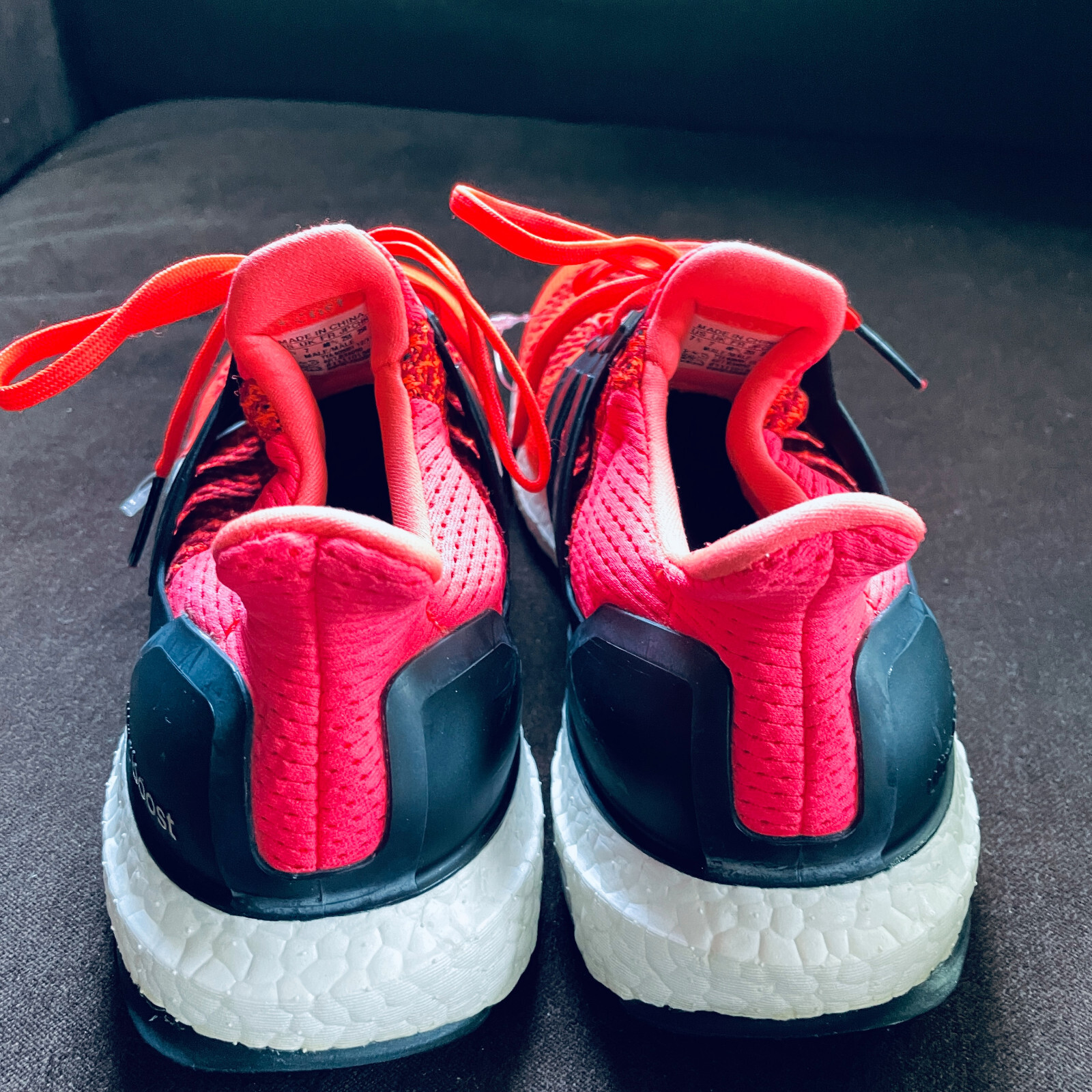 Size+7.5+-+adidas+UltraBoost+1.0+Solar+Red+2015 for sale online | eBay