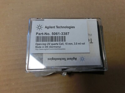 Agilent HP 8452 8453 8454 Open Top UV Quartz Cuvette Cell 10 cm 3 mL ...