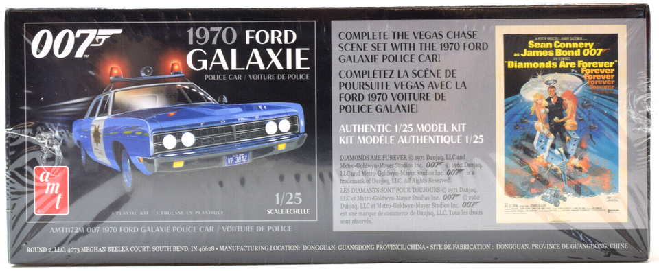 AMT James Bond 007 1971 Ford Mustang Mach I 1:25 Plastic Model Car Kit ...