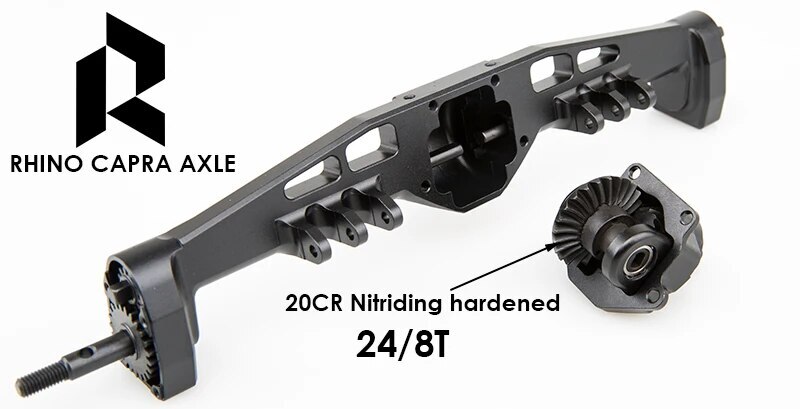 Rhino RC Capra Axles for 1/10 RC Crawler Axial 1.9 UTB LCG Chassis CNC ...