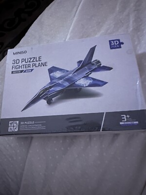 Miniso 3D Fighter Plane Puzzle Toy Age 3+ Improve Concentration - Easy ...