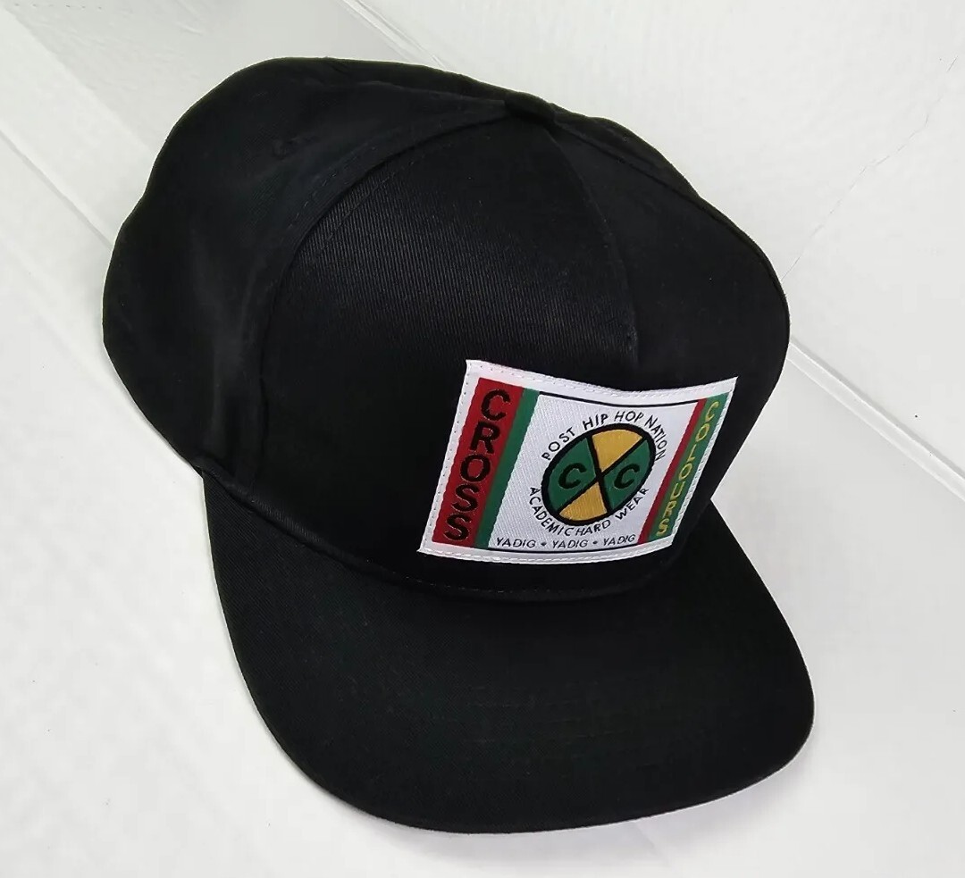 CROSS COLOURS Classic Mens Black Snapback Hat Cap Hi… - Gem