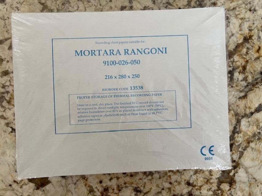 ECG EKG Thermal Paper Mortara Rangoni Eli 250 Eli 280 Eli 350 9100-026 ...