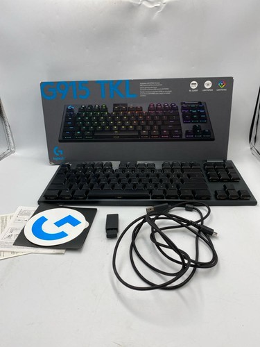 Logitech G915 TKL Tenkeyless Lightspeed Wireless RGB Mechanical ...