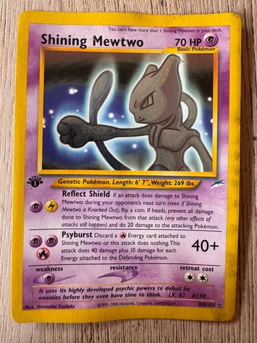 Shining Mewtwo 109/105 - 1st Edition - Neo Destiny WOTC Holo - Pokemon ...
