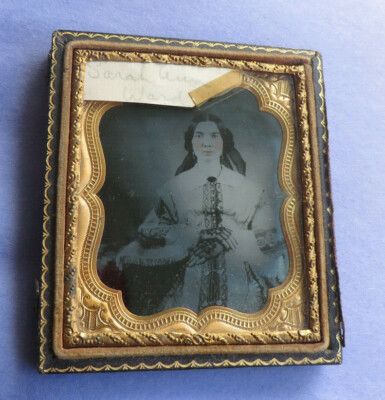 Absolutely Stunning Tinted Ambrotype of Beautiful Young Woman I'D | eBay