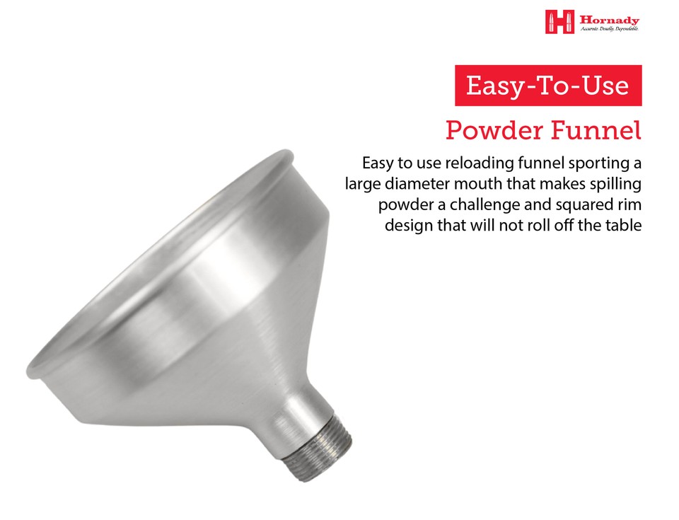 Hornady Premium Powder Funnel Kit, 586059 | eBay