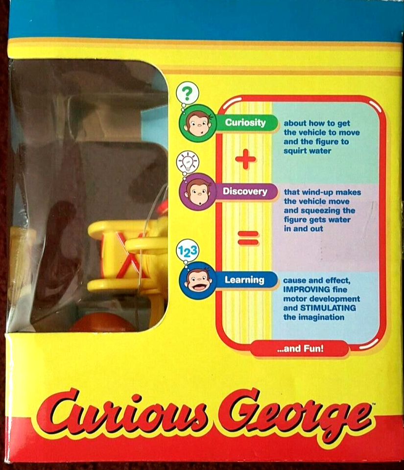 Curious George (wind up) Tub Time Sea Plane -Brand New in Box from 2006 ...