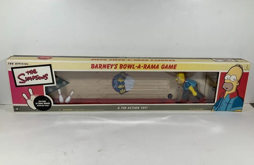 THE SIMPSONS "Barney’s Bowl A Rama Game" Tin Action Toy NEW | eBay