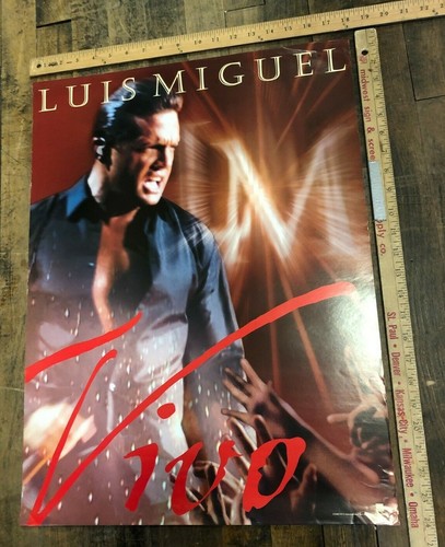 VINTAGE POSTER Luis Miguel "Vivo" 2000 WEA International Inc. Iconic ...