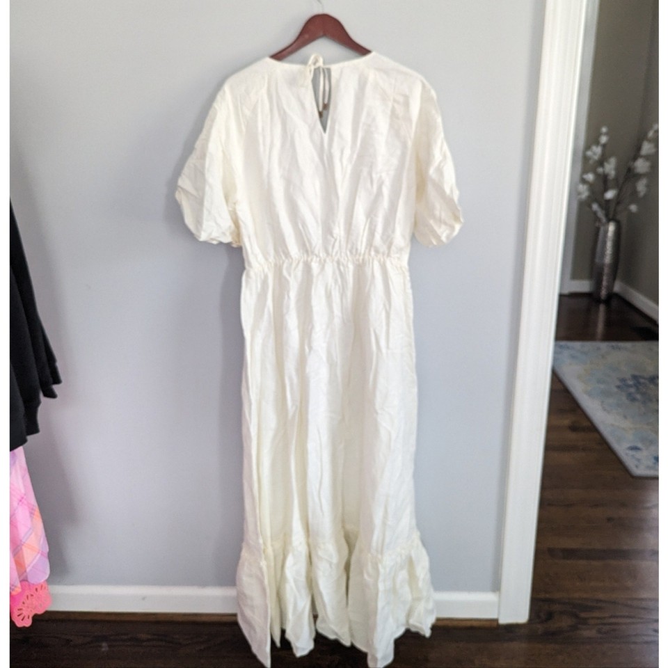 NEW Women's Dani Marie Tara Dress 14 White Bow Peekaboo Front Bridal Wedding | eBay