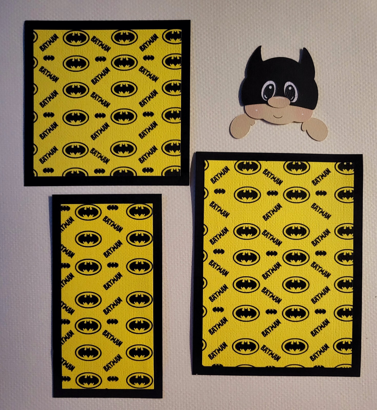 Batman Mat Set. Scrapbook, Card making Paper Piecing | eBay