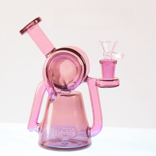 7'' Vortex Recycler Glass Bong Filter Water Pipe Percolate Hookah ...