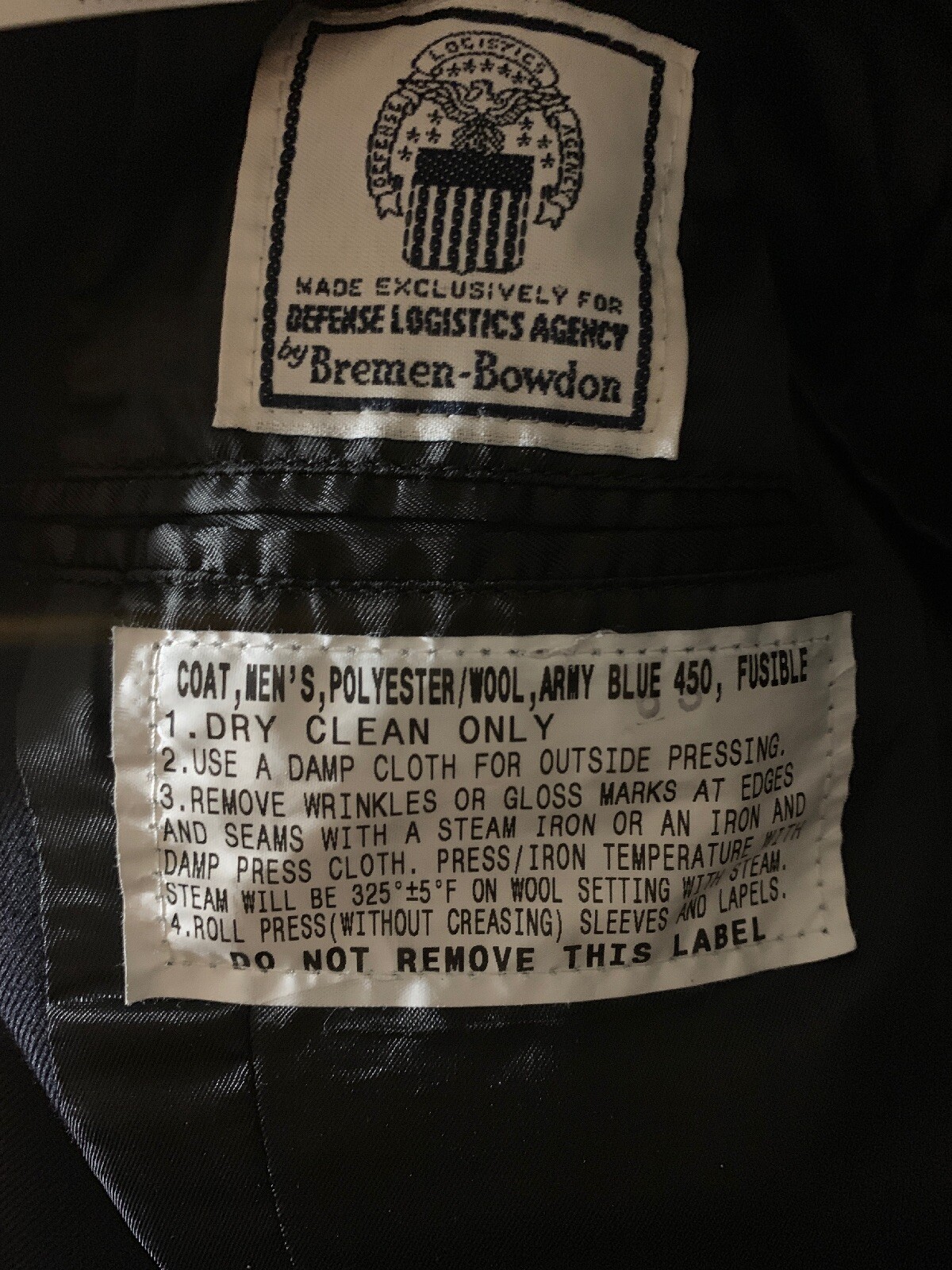 US Army Dress Coat Blue Shade 450 Mens 37S Decorated Defense | eBay