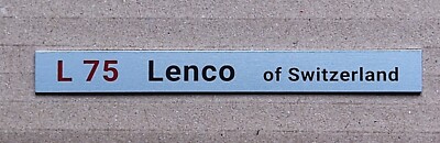 Lenco L75 of Switzerland Turntable Logo Badge Metal Custom Made | eBay