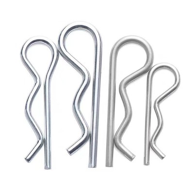 R Clips Zinc Plated Steel Retaining Pins 1mm - 7mm Split Pins for ...