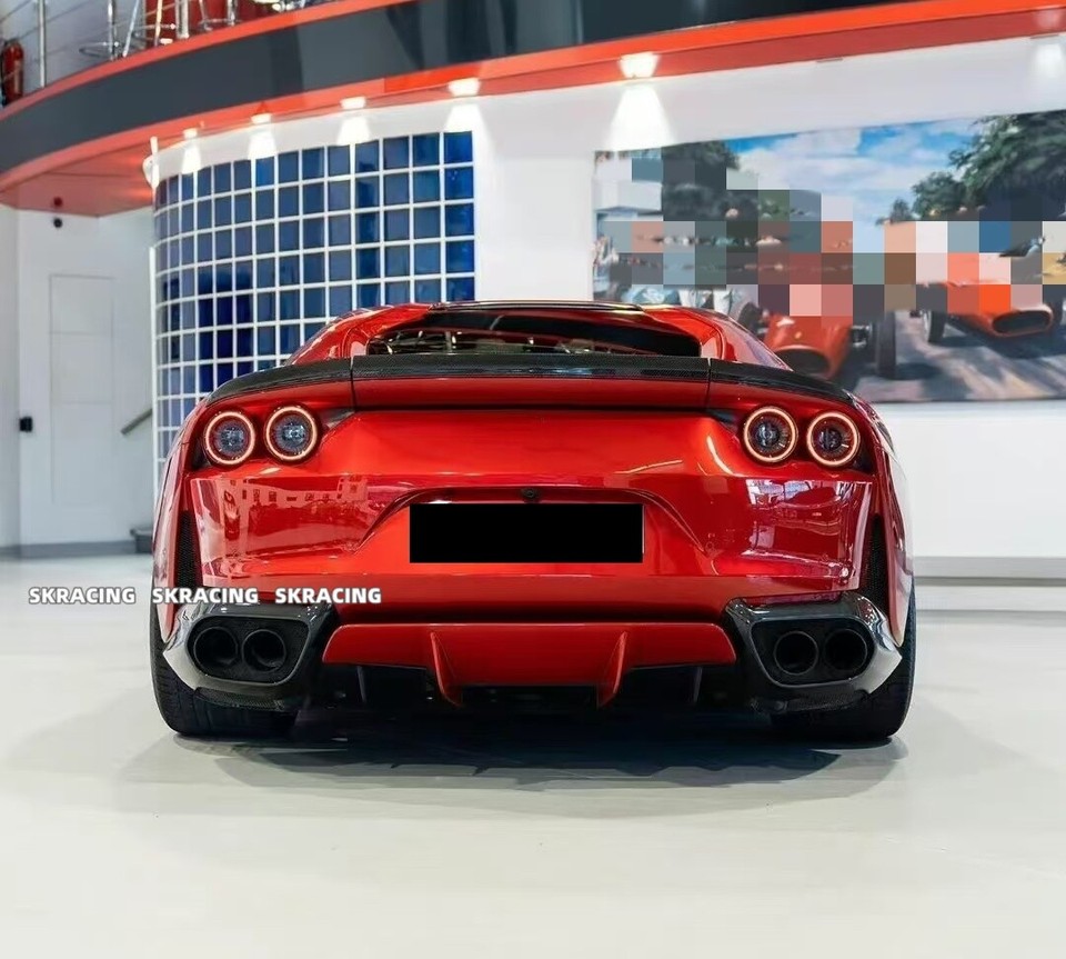 NEW Style Forged Carbon Rear Trunk Spoiler Wing For Ferrari 812 ...