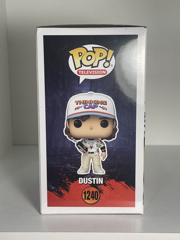 Dustin Stranger Things Funko Pop (Thinking Cap Dustin) 1240 Vinyl ...
