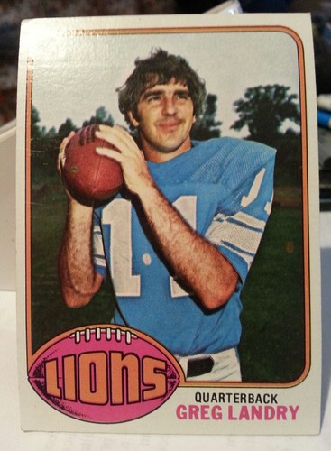 1976 Topps Greg Landry Lions #286 Football Card nm | eBay