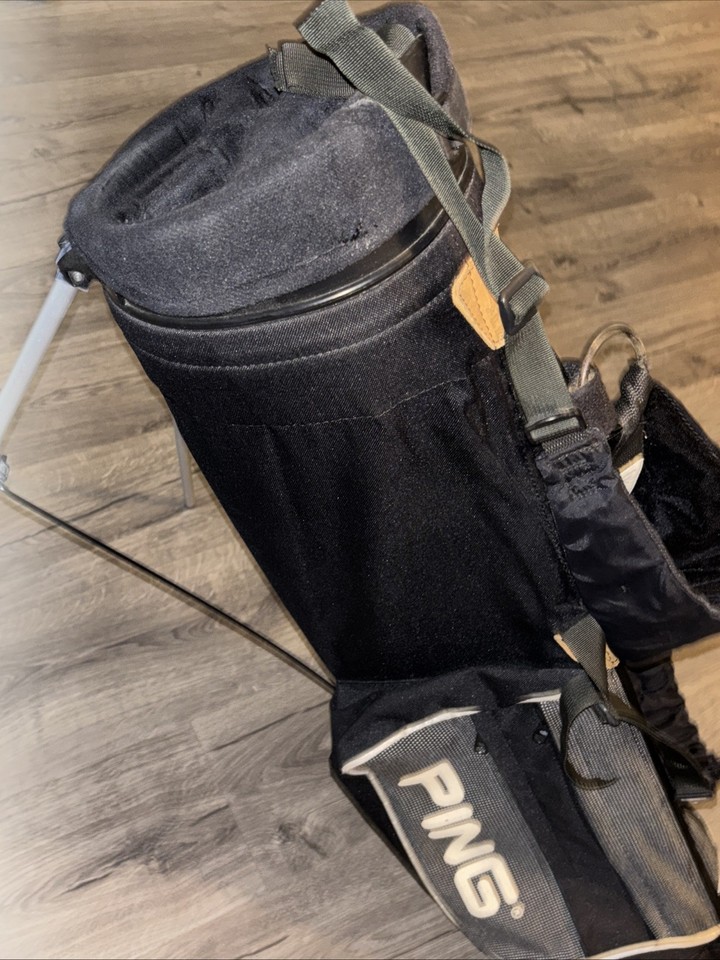 Vintage Ping Hoofer Stand Bag – Black White – 4-Way Divider – Izzo ...