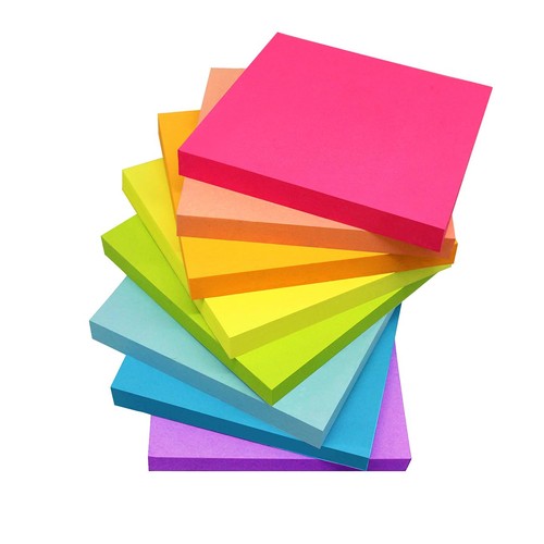 Sticky Notes 3x3 Inches,Bright Colors Self-Stick Pads, Easy to Post for ...
