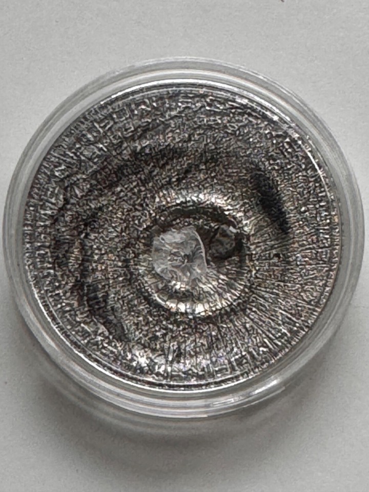 TAMDAKHT METEORITE STRIKE Meteor Silver .999 Coin 2$ Cook Islands 2016 ...