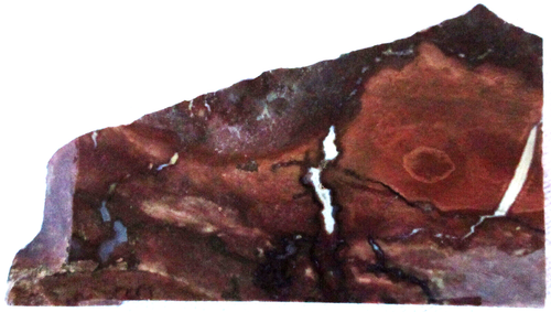 Red Jasper Slab - White Quartz - 125 Grams - Arizona | eBay