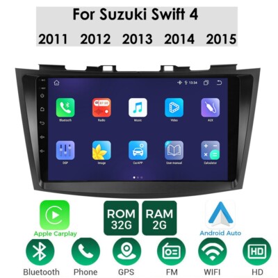 For Suzuki Swift 2011-2015 Android 12 Car Radio Stereo Carplay GPS Navi ...
