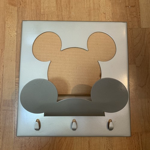 Vintage Disney Silver Mickey Mouse Wall Mount Mail Organizer With Key ...