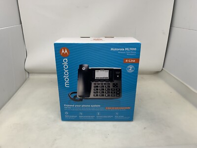 Motorola ML1100 4-Line Business Phone System with Voicemail - Black ...